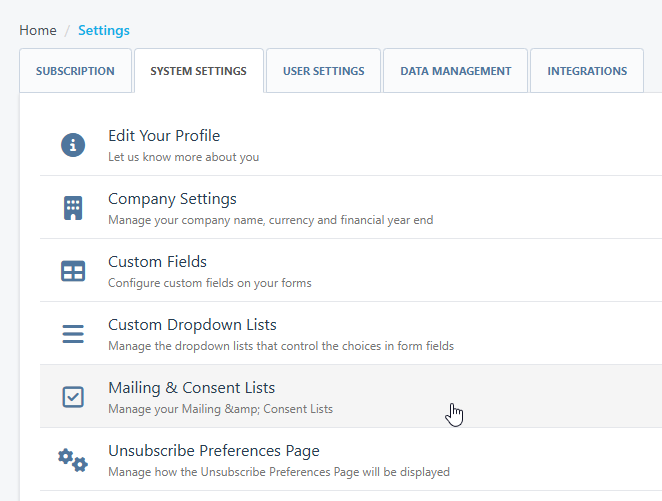 How to manage consent lists? – Spotler CRM Help Center